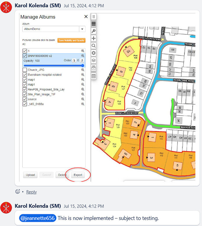 Exporting Georeferenced Plan From Earthlight - GIS SubGroup GeoReferencing - StatMap Forum